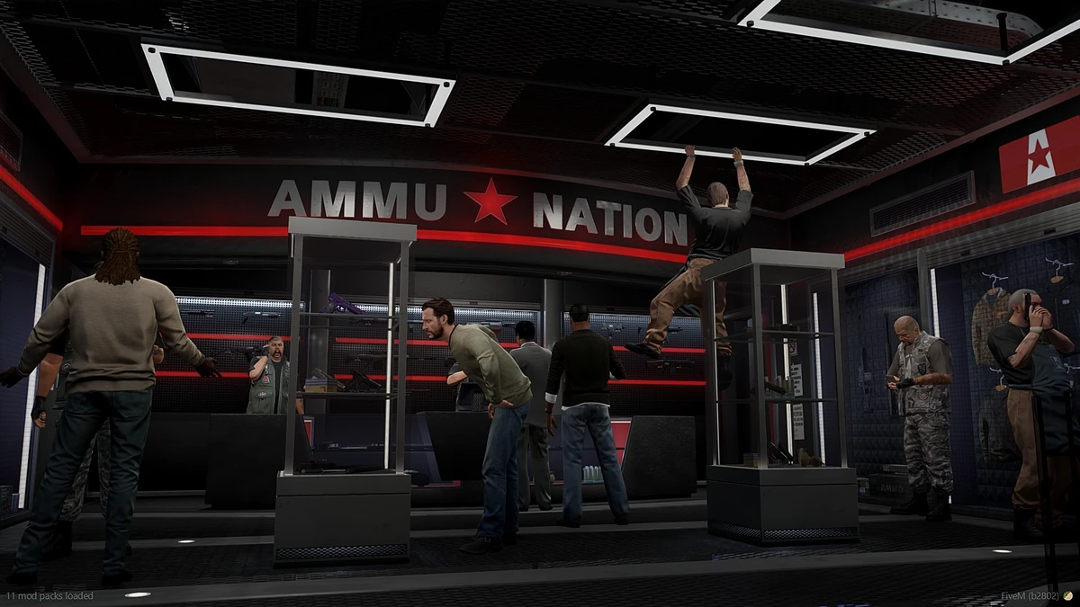 Ammu-Nation MLO FiveM – 11 Weapon Store Interiors Pack | FiveM Mod Store