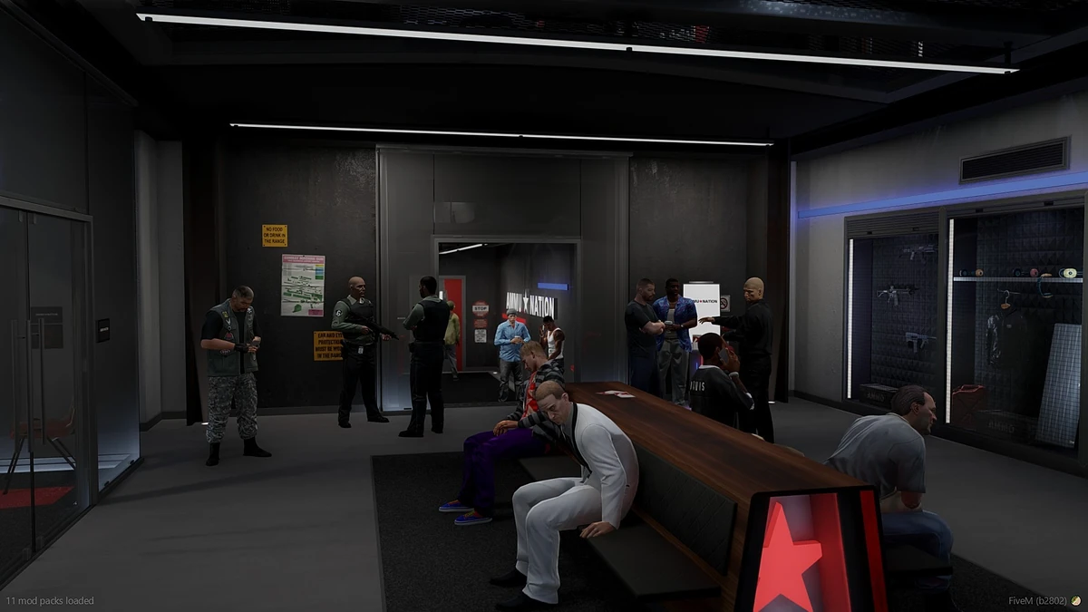 Ammu-Nation MLO FiveM – 11 Weapon Store Interiors Pack | FiveM Mod Store